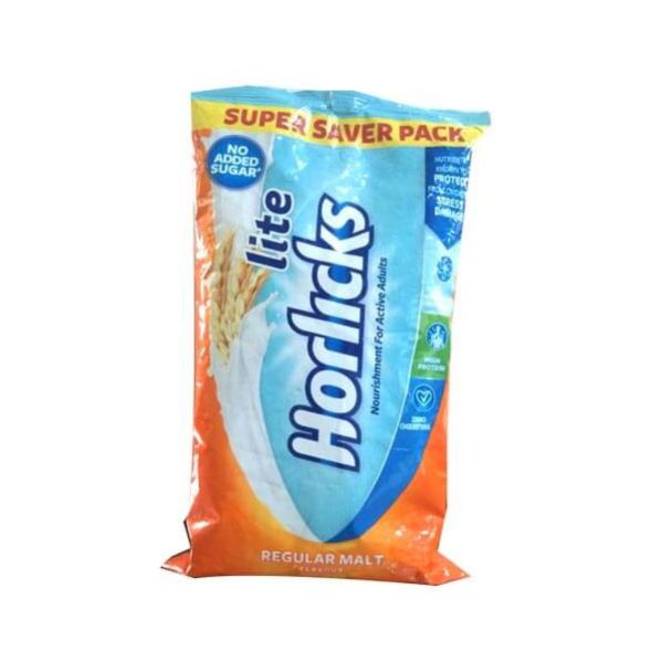 Horlicks Lite Regular Malt Pouch, 500g in Health Drinks & Dry Fruits ...